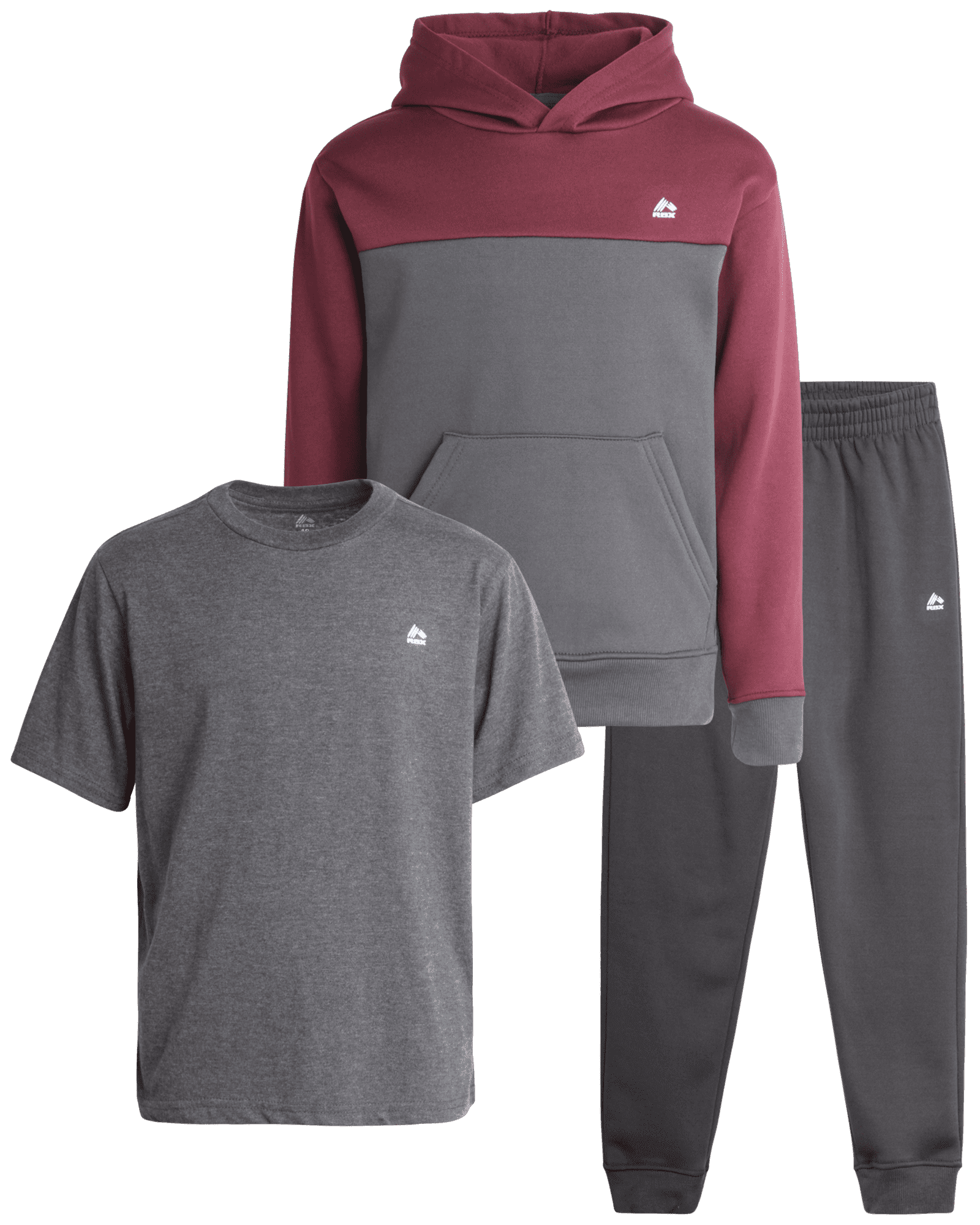 RBX Boys' Athletic Jogging Suit - 3 Piece Active Wear Outfit: Short ...