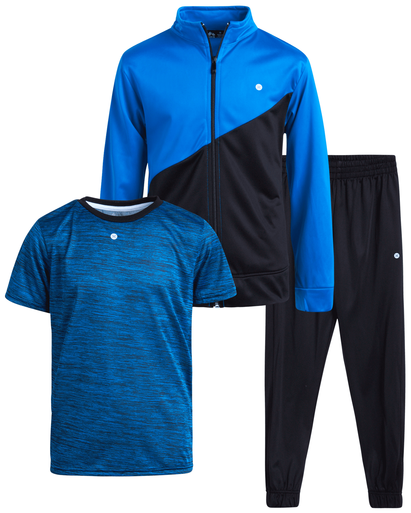 RBX Boys’ Jogger Set – 3 Piece Tricot Sweatshirt, Sweatpants, and T ...