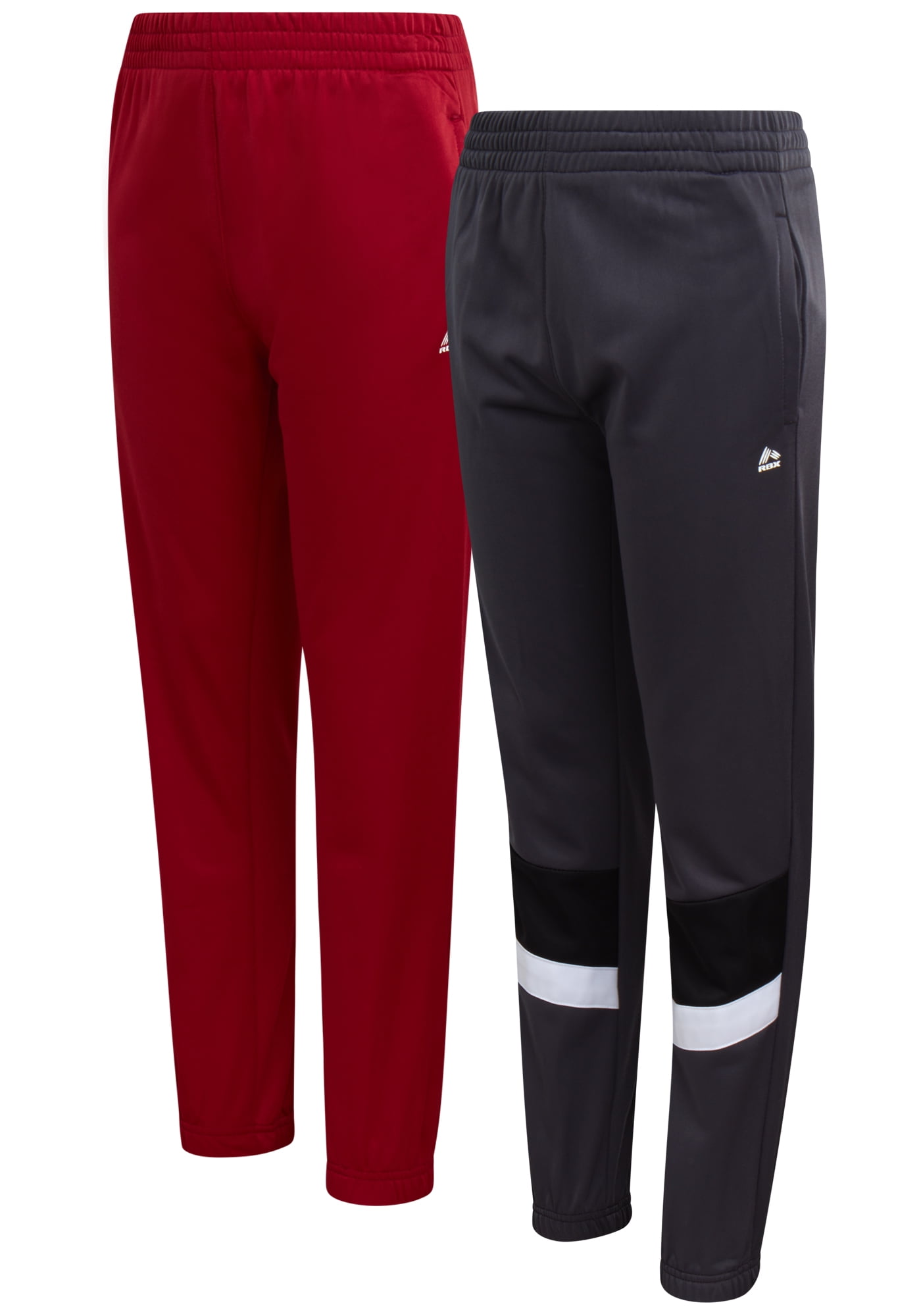 RBX Boy's Sweatpants - 2 Pack Active Tricot Jogger Pants (Size 4-20 ...