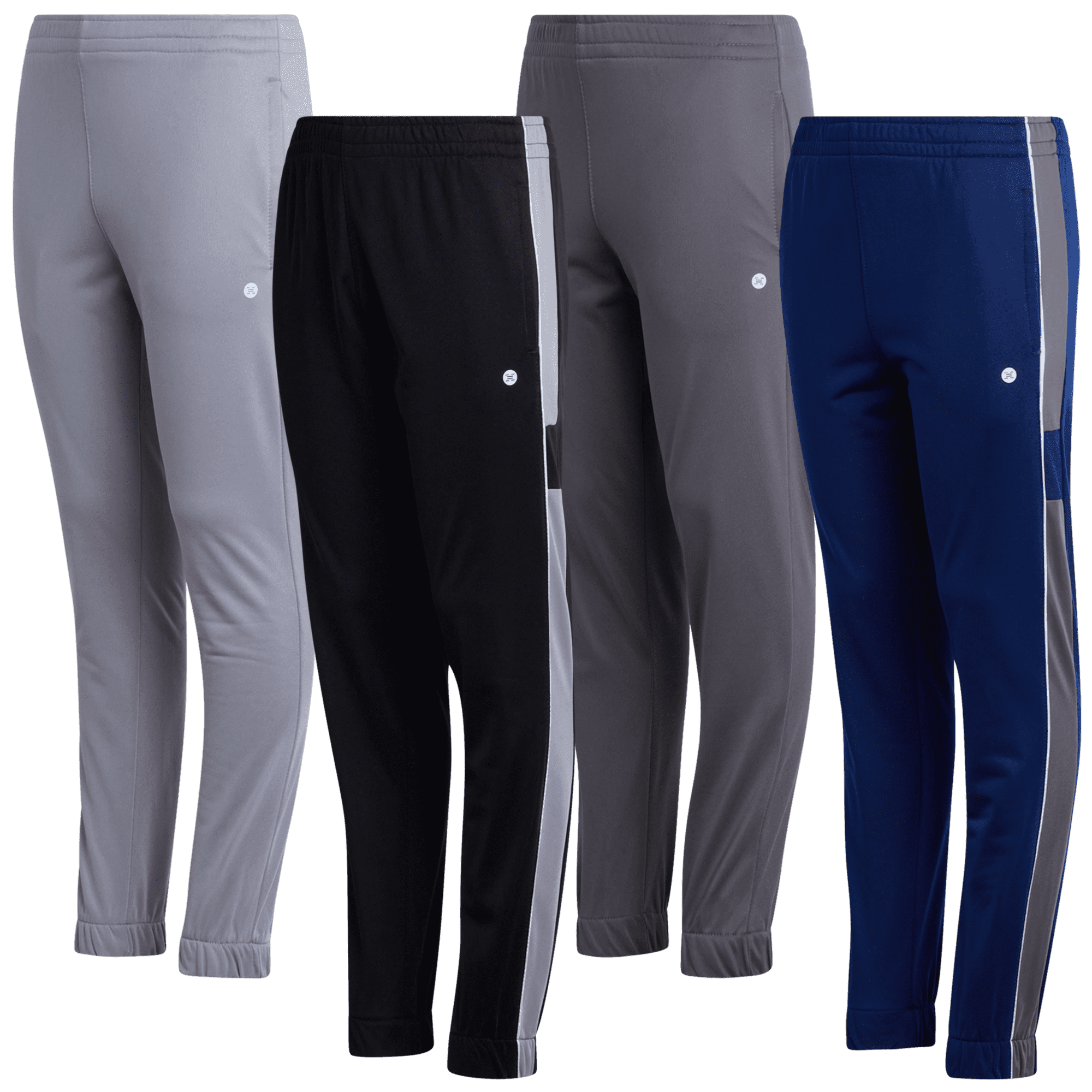 RBX Boys' Sweatpants -4 Pack Performance Tricot Jogger Pants (8-20 ...