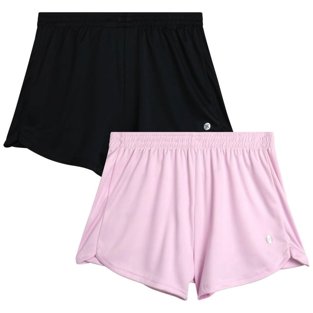 RBX Girls' Active Shorts - 2 Pack Athletic Gym Dolphin Shorts (Size: 4 ...
