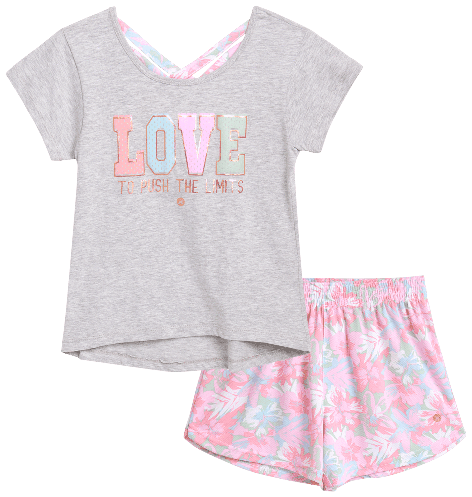 RBX Active Little Girls' Mesh Running Shorts - 2 Pack Athletic Workout ...