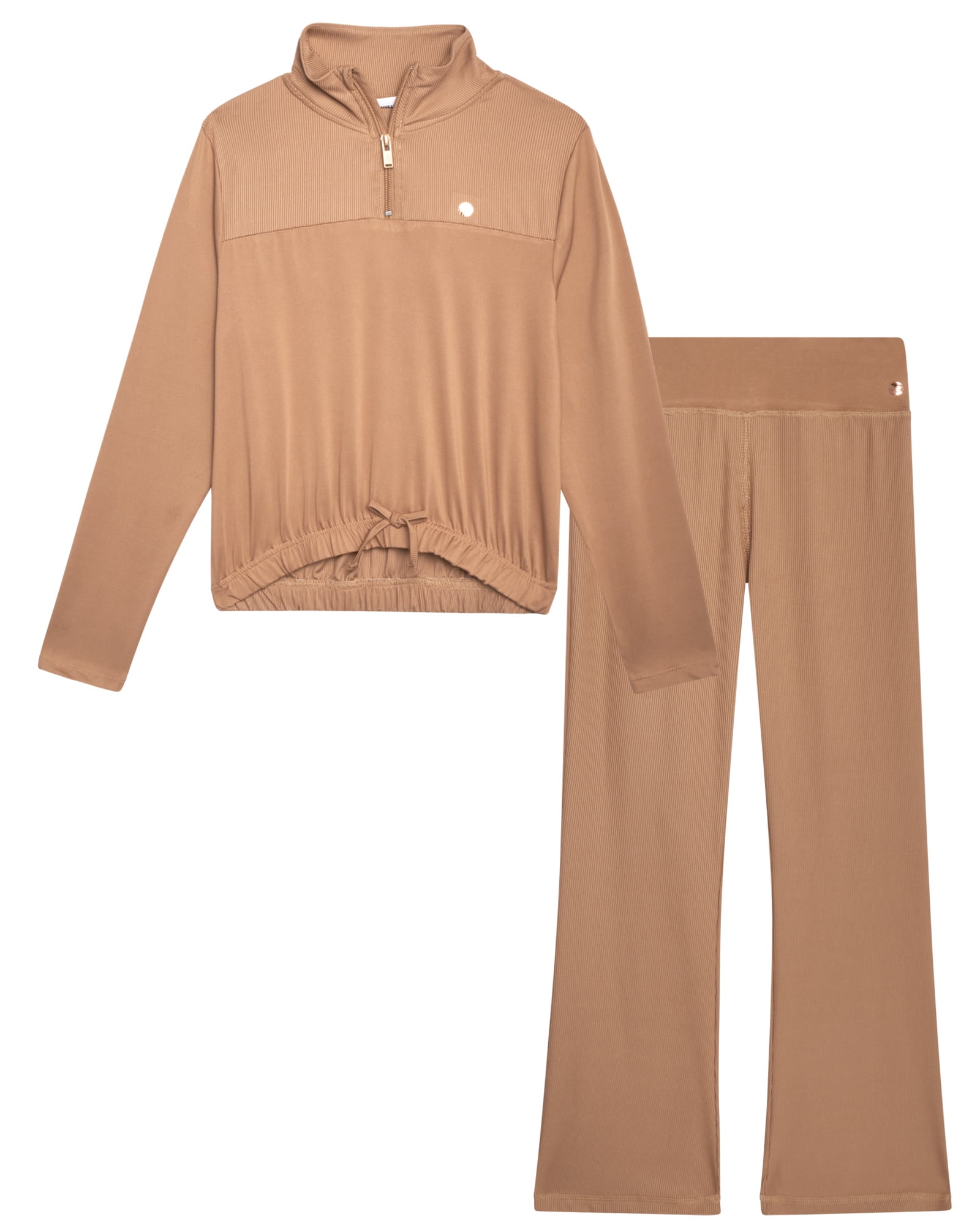 RBX Girls Activewear Set - 2 Piece Hoodie or Quarter Zip Top and Flare ...