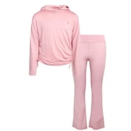 Athletic Works Girls Ribbed Active Tank and Flare Leggings Set, 2 Piece ...