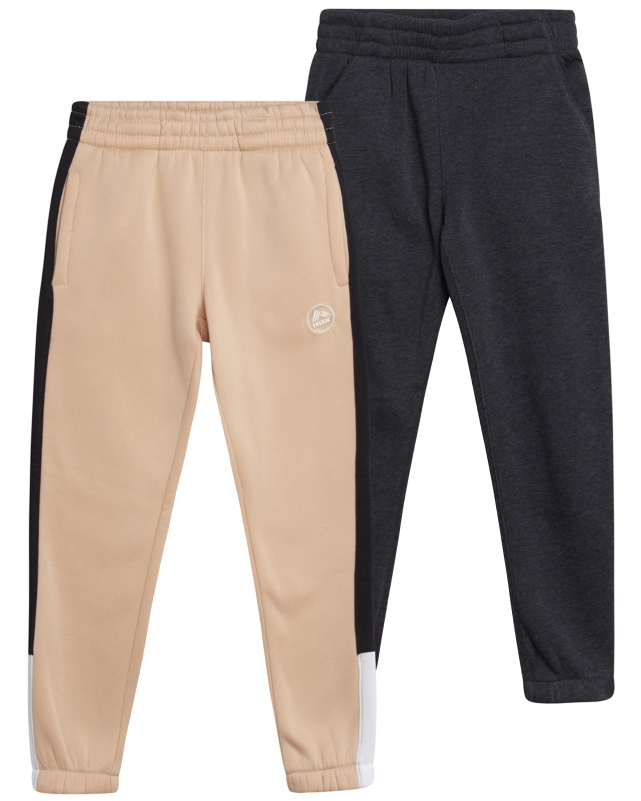 RBX Boys' Active Sweatpants - 2 Pack Performance Fleece Jogger Pants ...