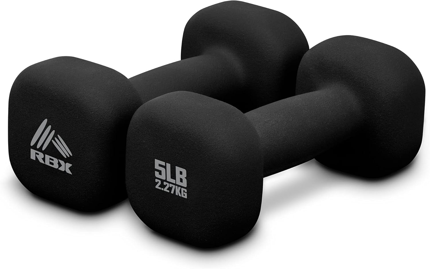 RBX Weights Dumbbells Set - Neoprene Arm Weights with Non-Slip Grip ...