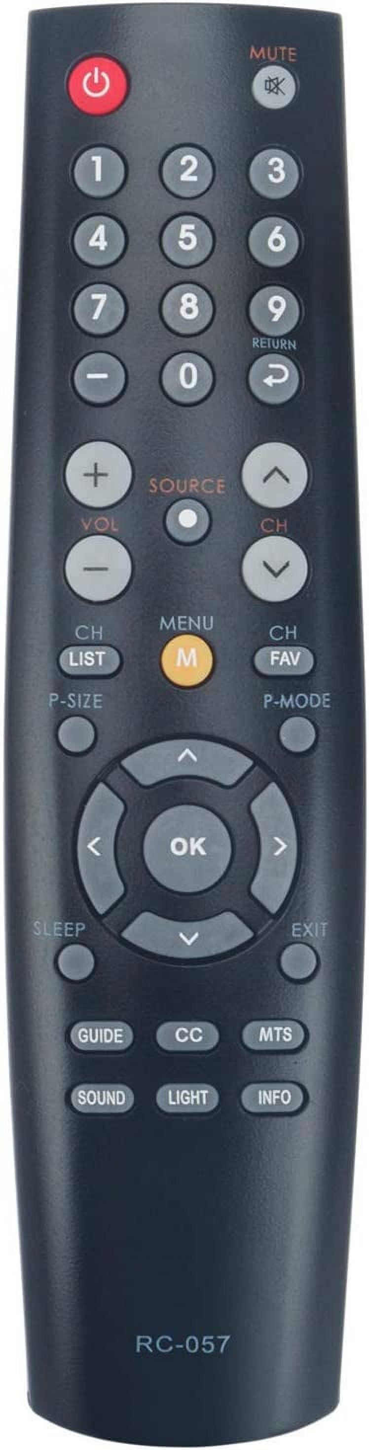 RC-057 Replacement Remote Control Compatible with Coby TV EDTV1935 TFTV2225 TFTV4028 LEDTV3226 ...