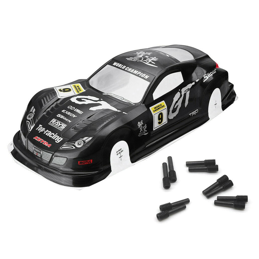 RC 1:10 Flat Running On-Road Drift Car Body Shell with Steel Hex ...