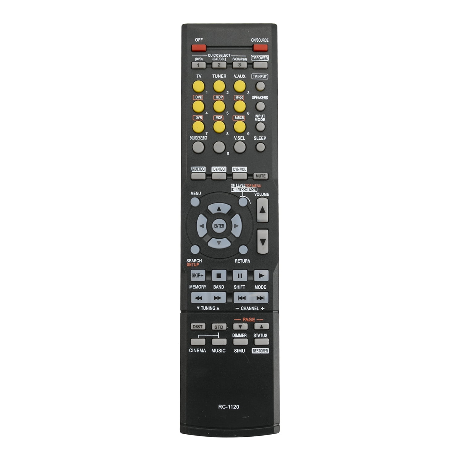 RC-1120 Replace Remote Control for Denon AVR-590 AVR-591 AVR390 DHT590BA AVR-1610 AVR-391 ...