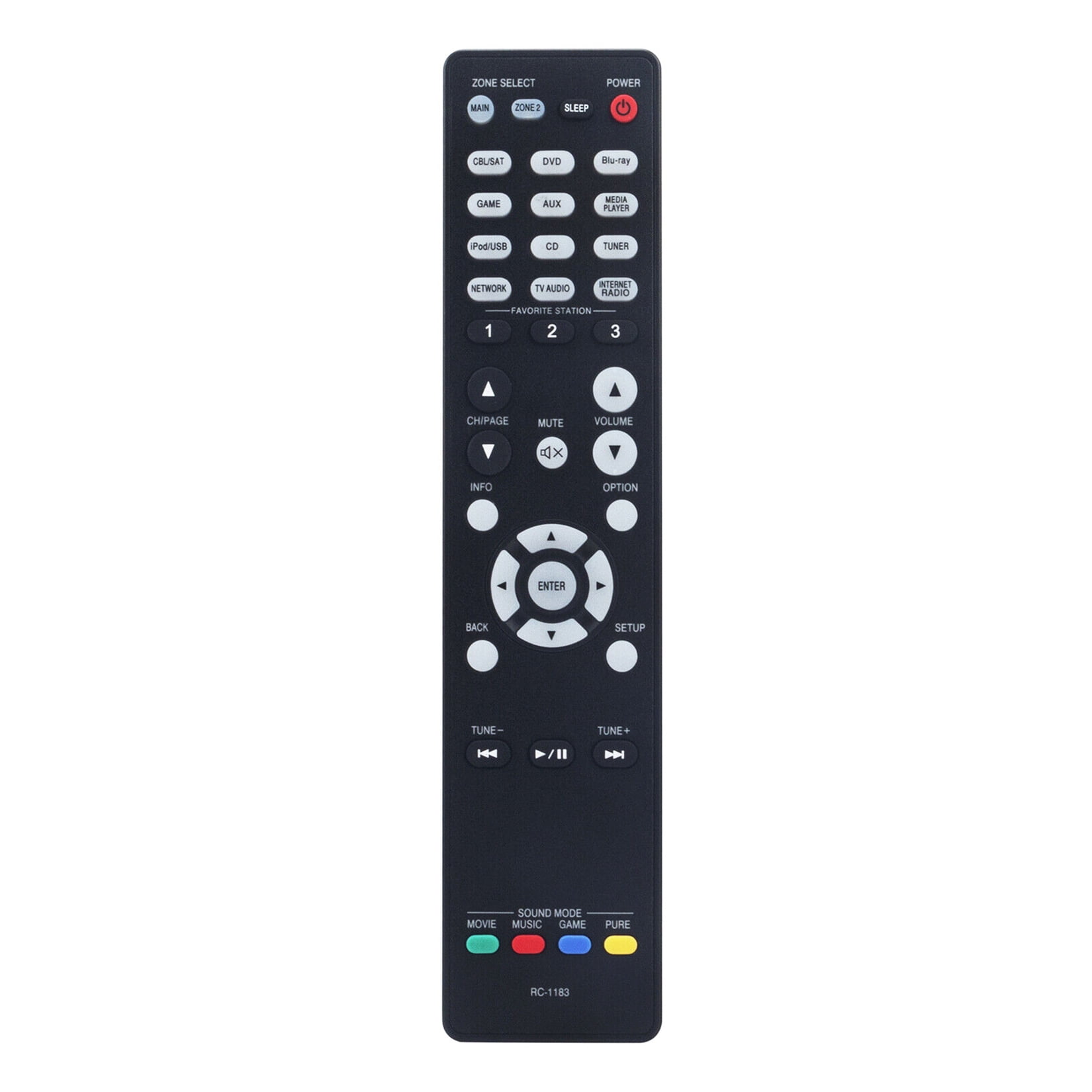RC-1183 Replaced Remote Control Fit For Denon Integrated Network AV ...