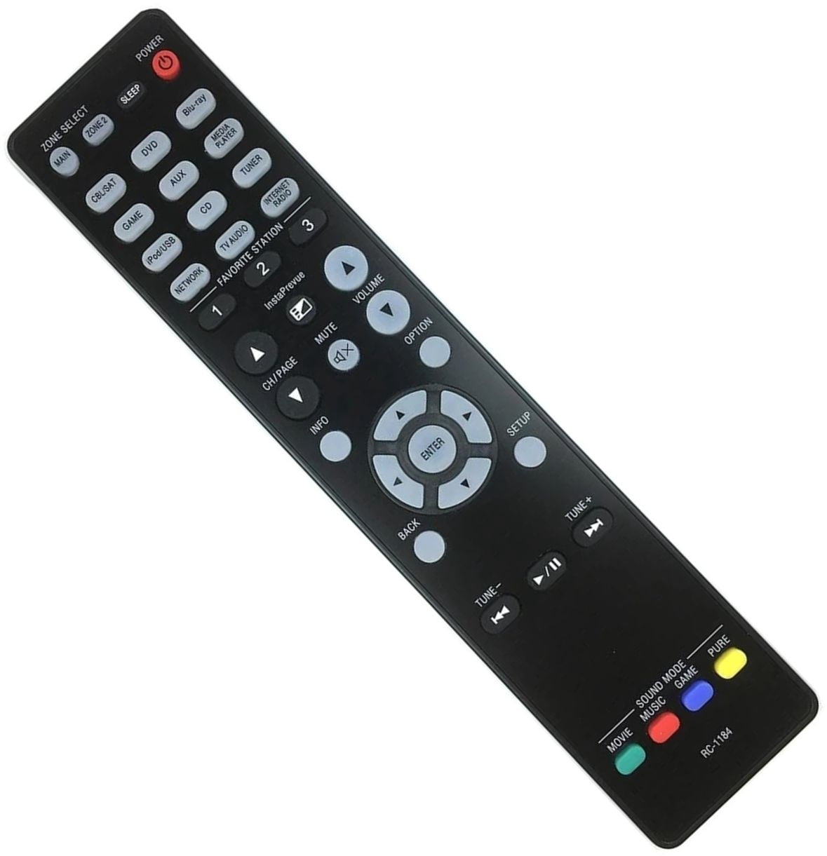 RC-1184 Replacement Remote Control Commander fit for Denon AV Receiver ...