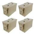 RC Redneck Convent 4pk Tan Steel Ammo Case - Waterproof Storage Box for ...