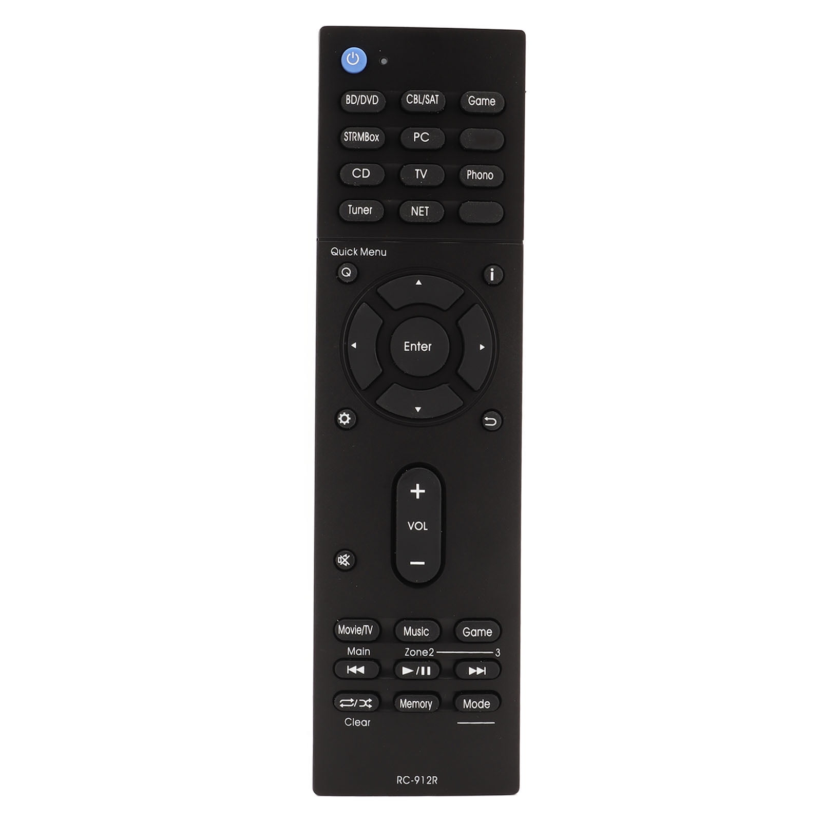 RC 912R Remote Control Replacement AV Receiver Remote for ONKYO Integra ...