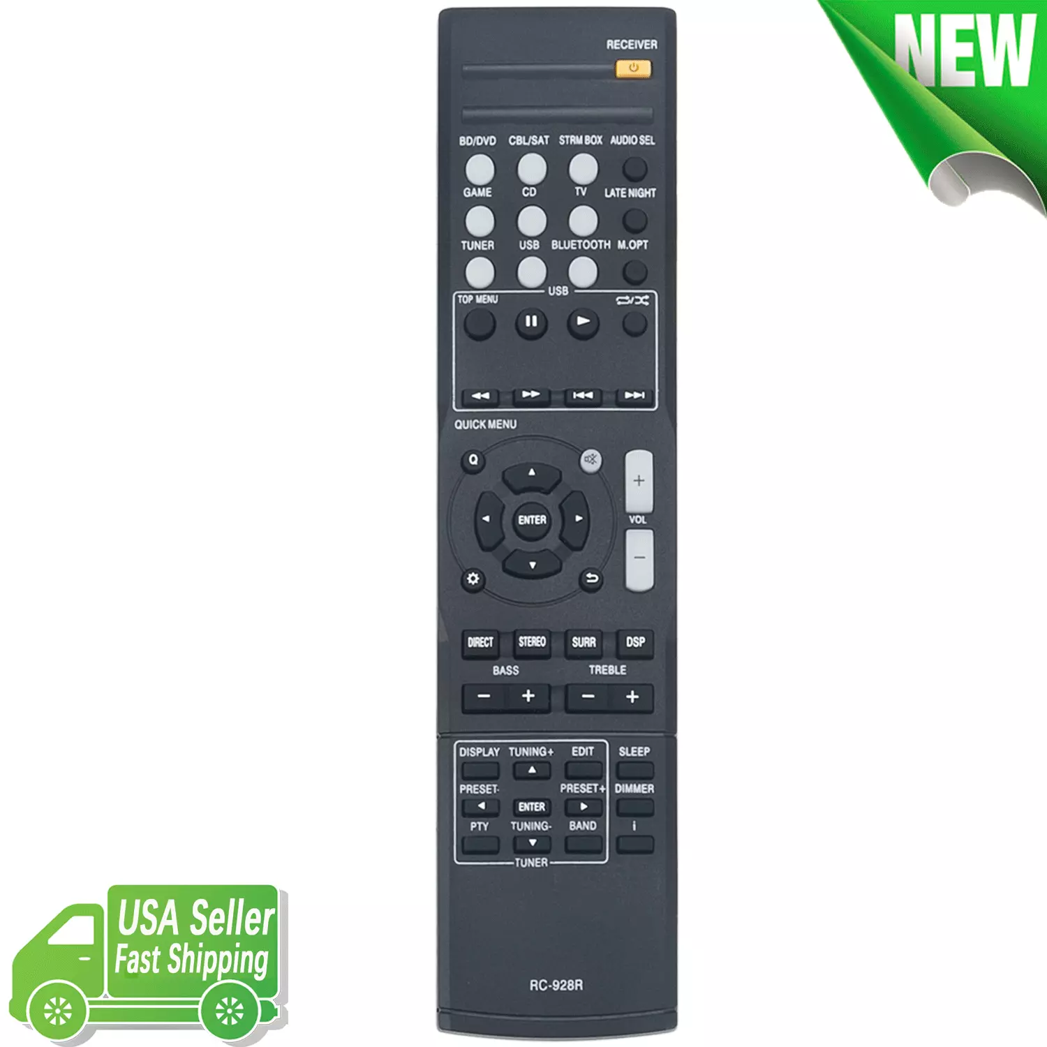 RC-928R Replace Remote Control for Onkyo AV Receiver HT-S3800 HT-S3900 TX-SR353 - Walmart.com