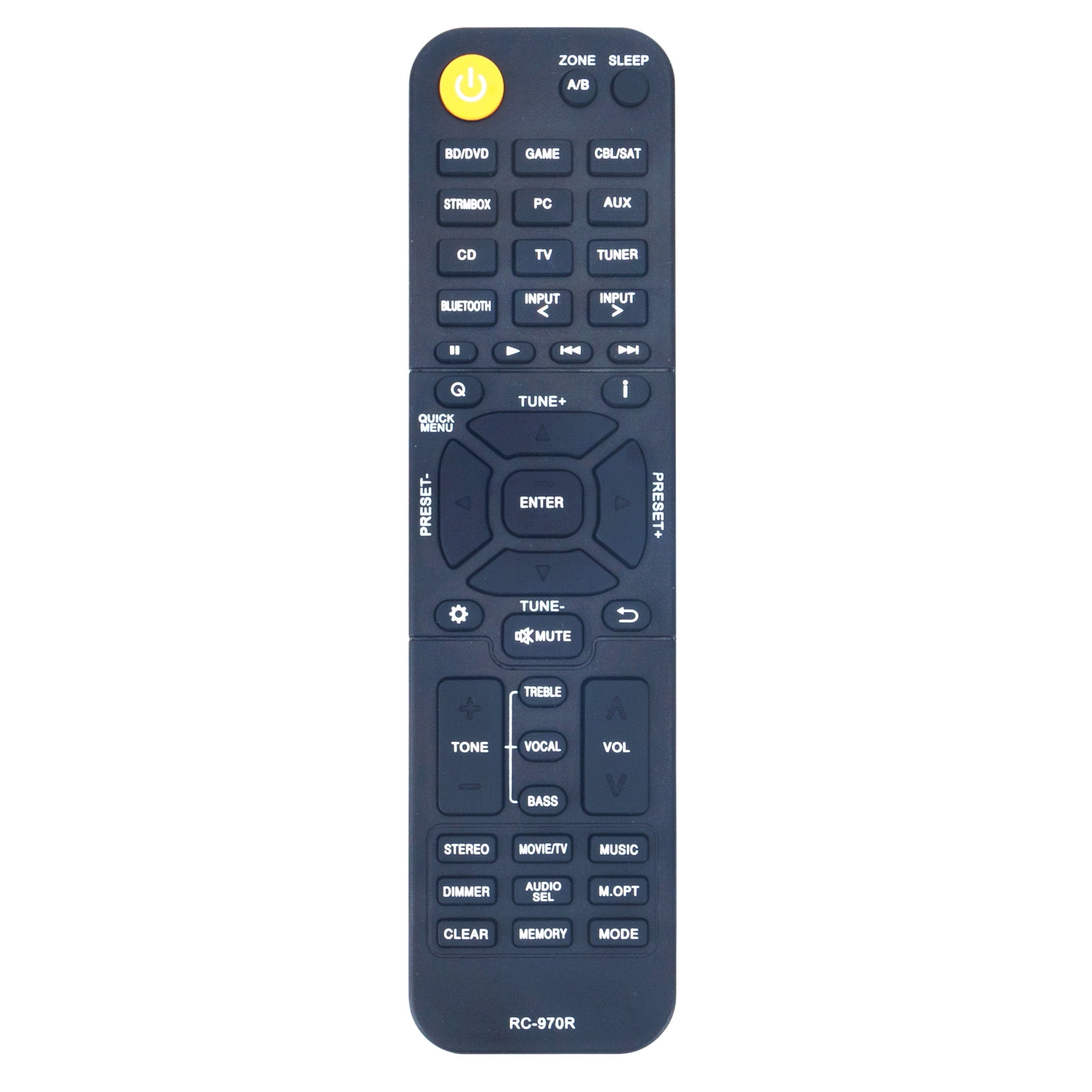 RC-970R Replacement Remote Fit for Onkyo A/V Receiver TX-SR494 TX-SR393 ...