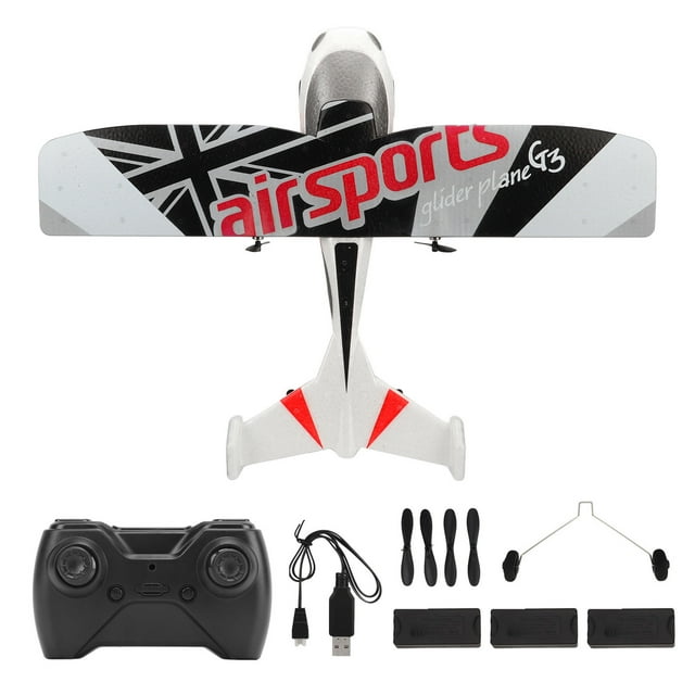 RC Airplane 2.4Ghz EPP Plastic Remote Control Aircraft Glider with LED ...
