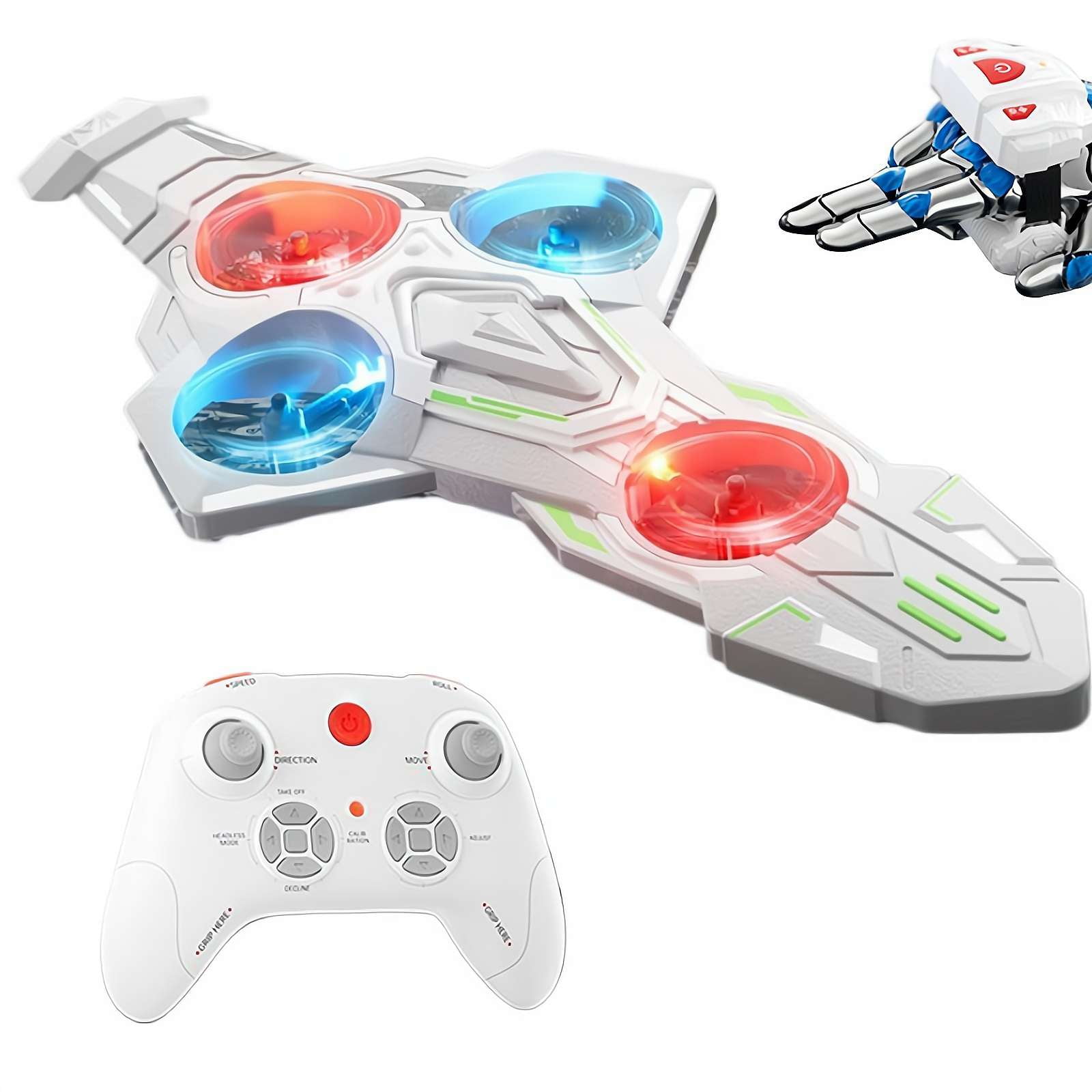 RC Airplane Remote Controlled Flying Toy, Dual Controls Joystick ...