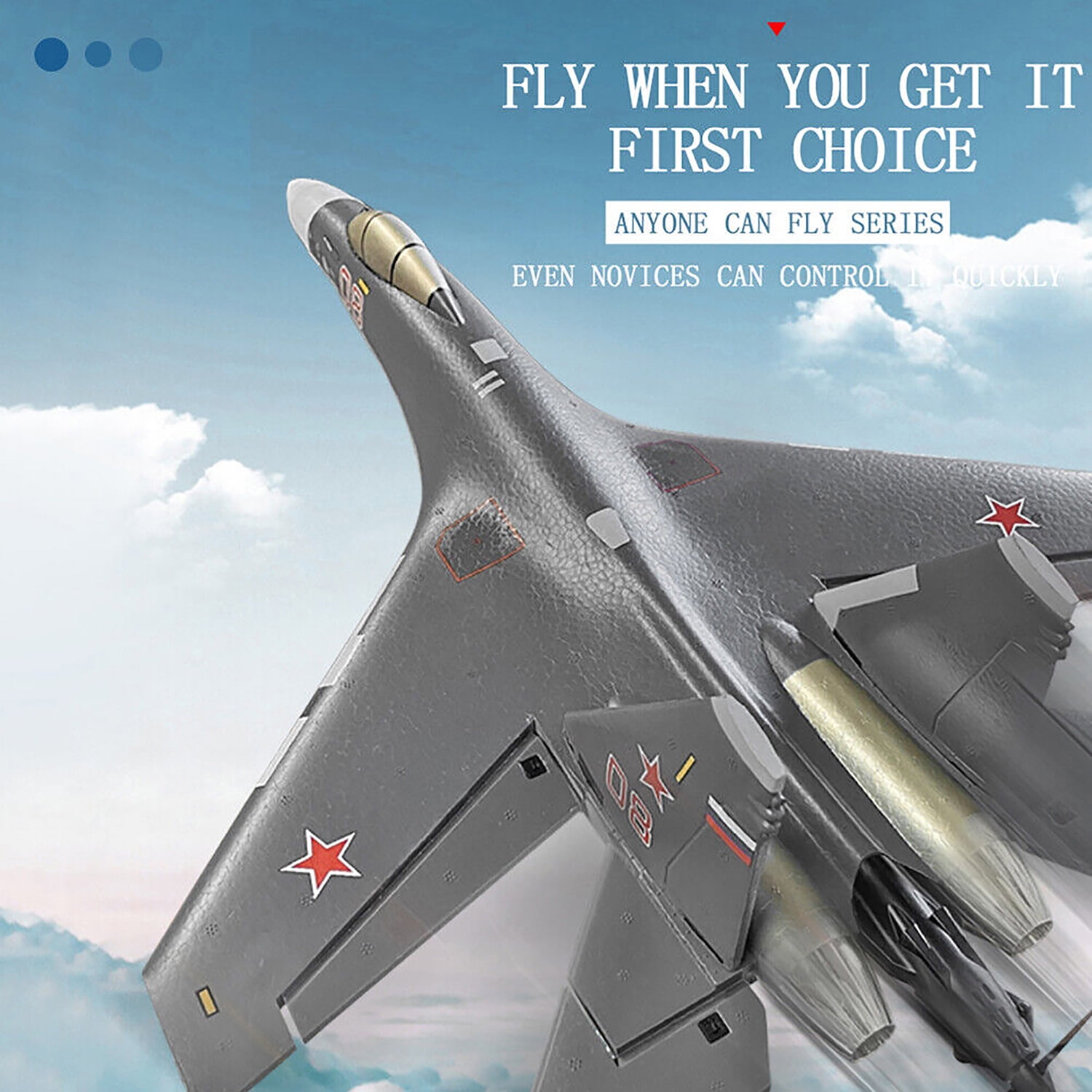 RC Airplane Toy 2.4G Remote Control Glider Six Axis Gyro Fixed Fighter ...