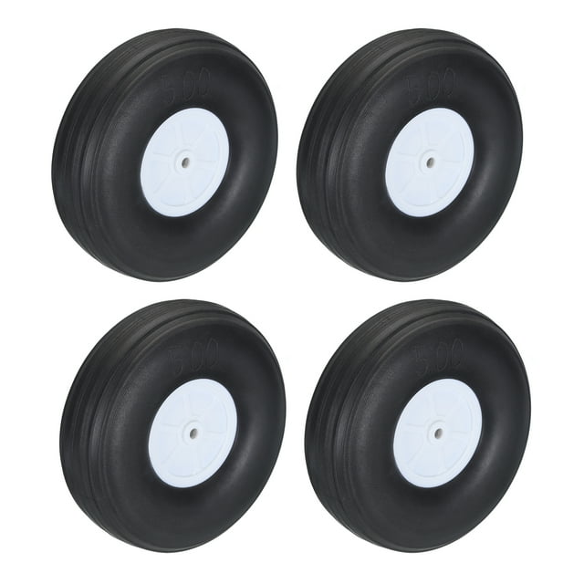 RC Airplane Wheels 5" OD RC Airplane ,PU Sponge Wheels for DIY RC Model ...