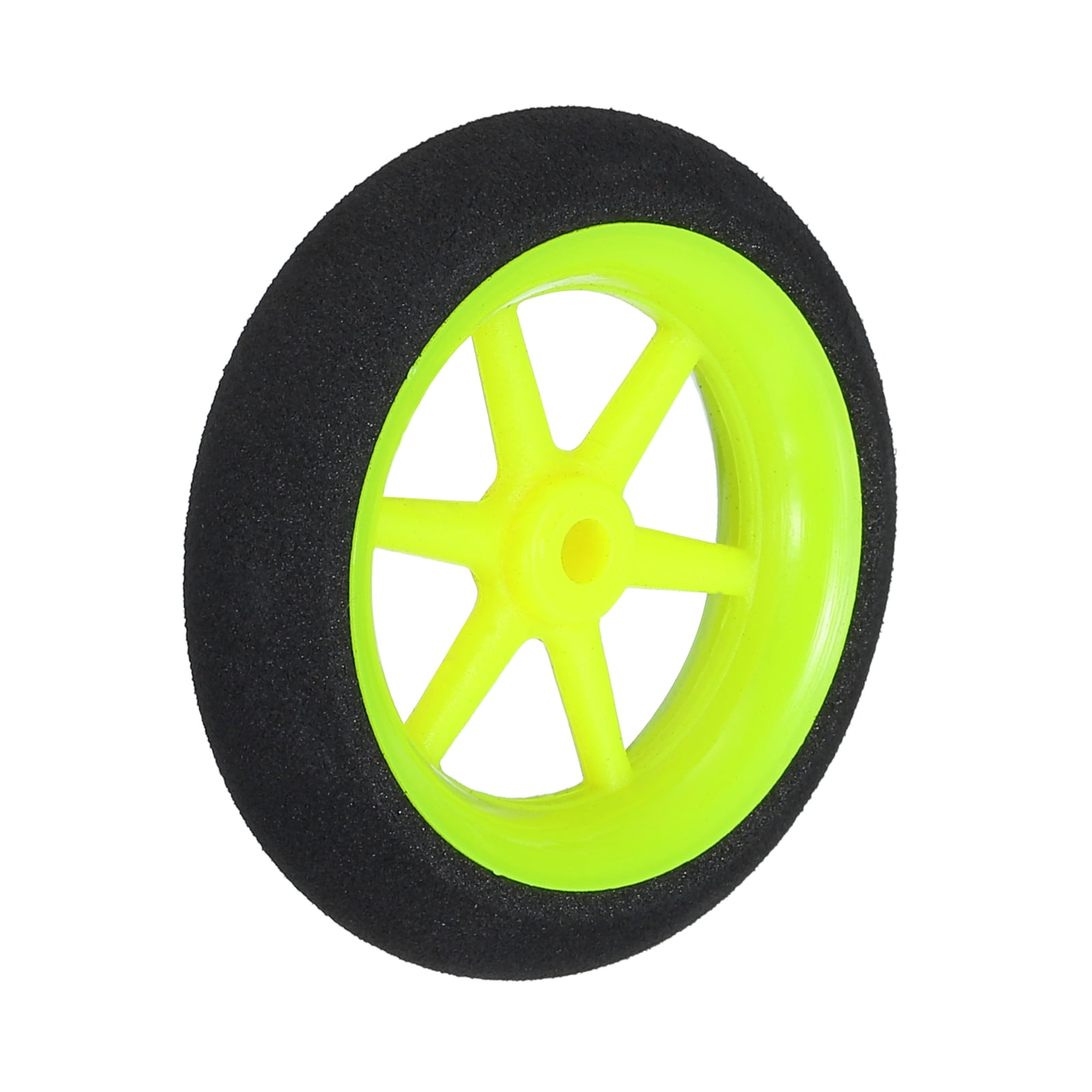 RC Airplane Wheels OD 1.97"xID 0.16" ,Green RC Sponge Wheels for DIY RC ...