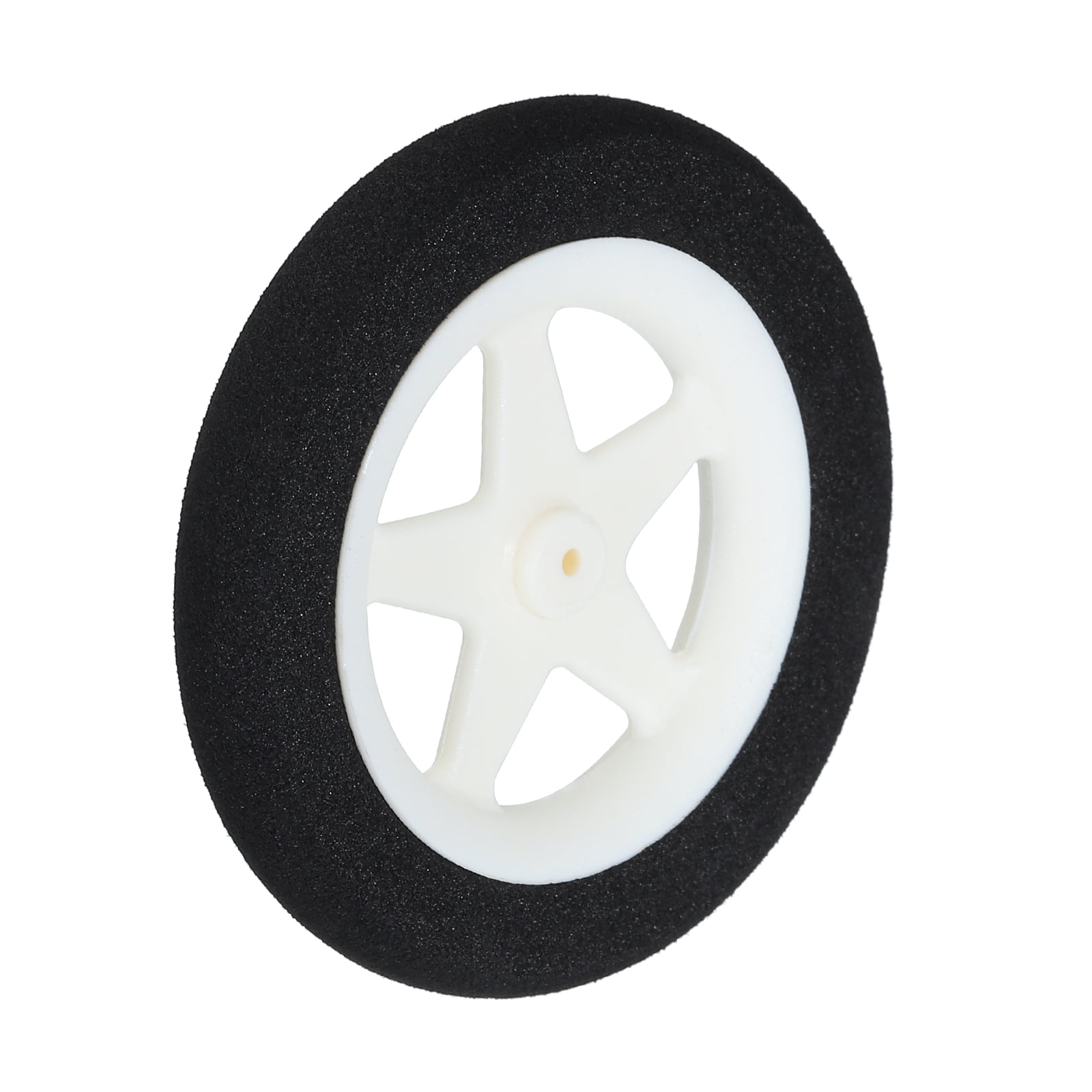 RC Airplane Wheels OD 2.5"xID 0.08" ,White RC Sponge Wheels for DIY RC ...