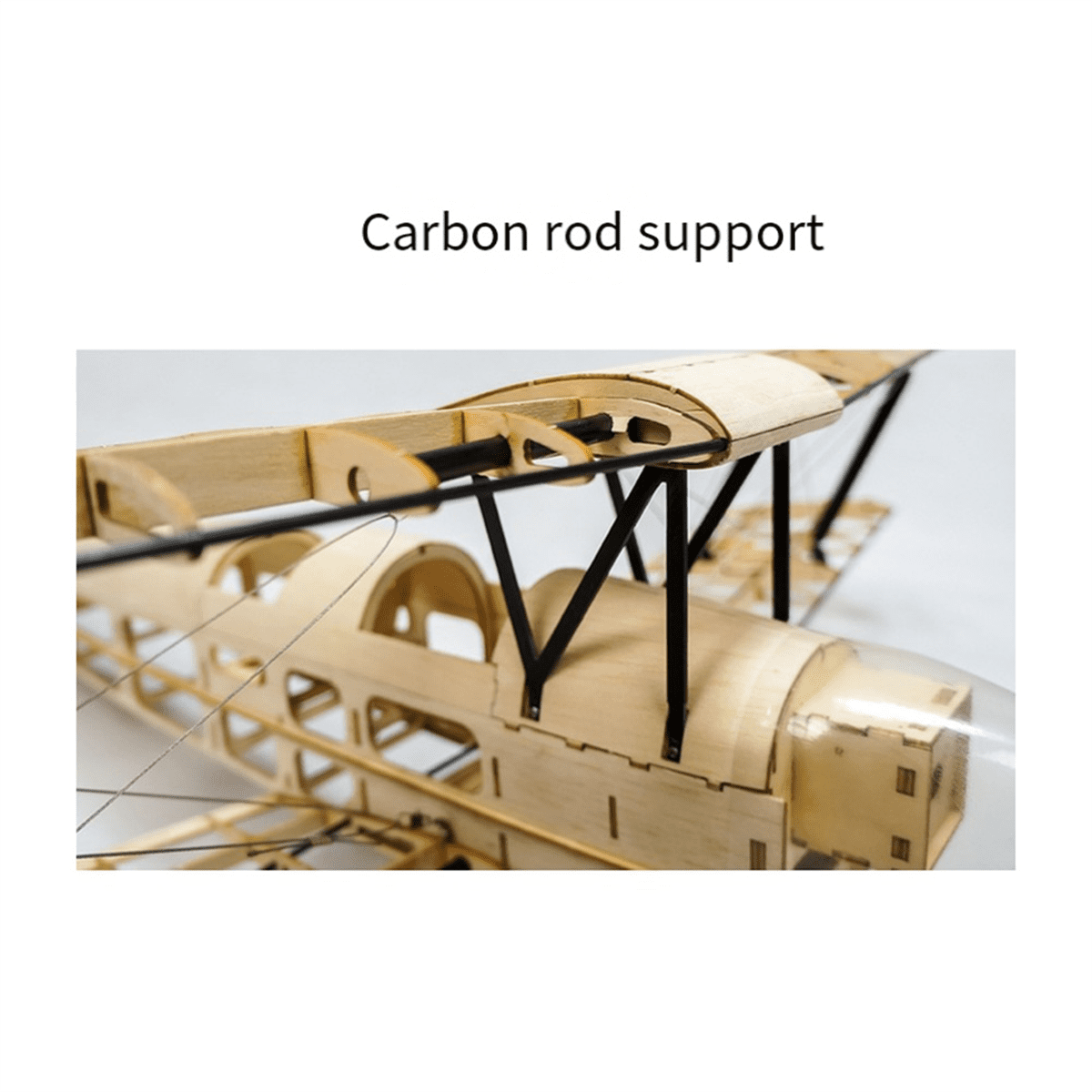 RC Airplanes Model Scale 980mm Mini Wood Building Kit DIY Electric ...