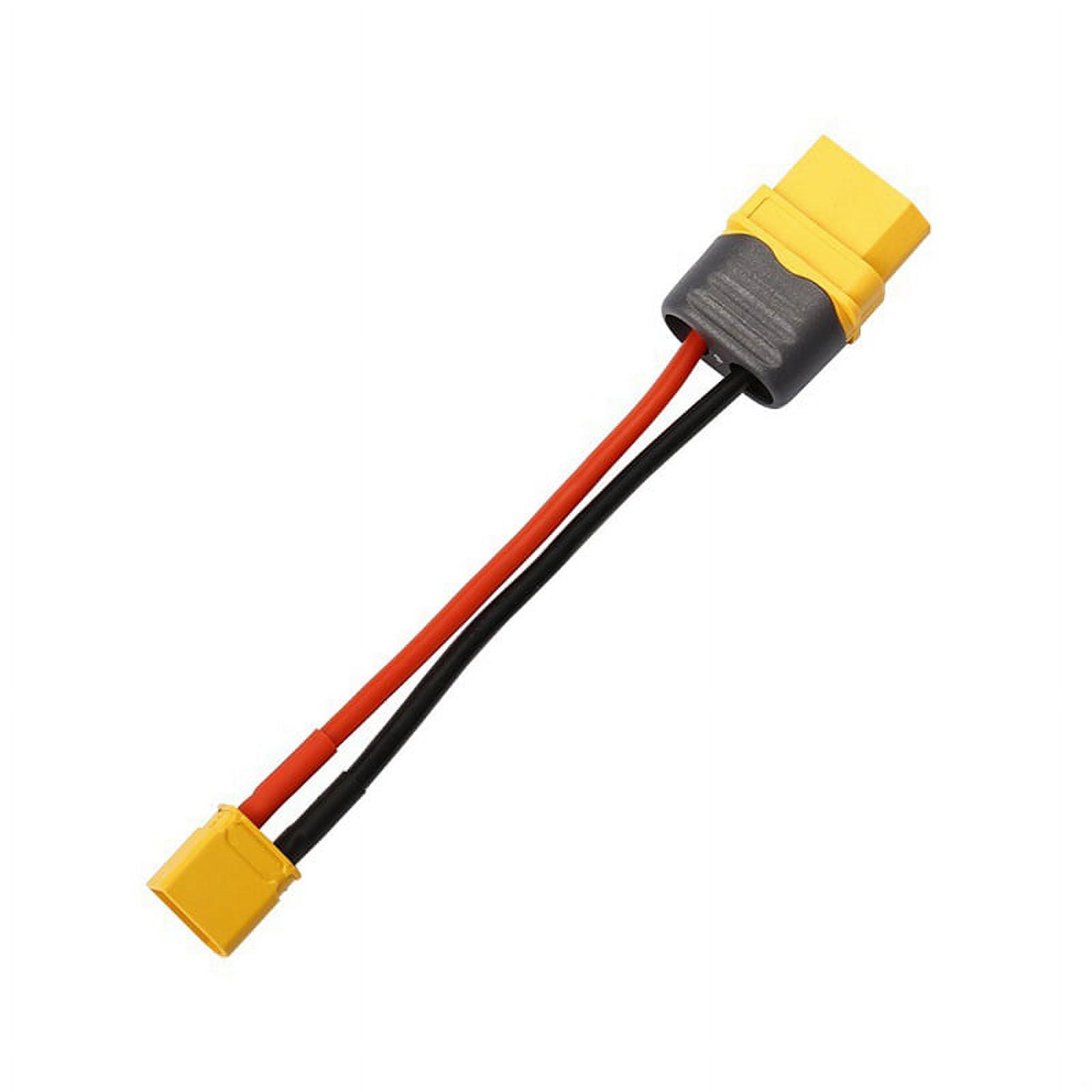 RC Battery Cable XT60 to XT30 T-Plug Connector Male Female Plug with 16AWG Silicone Wire 100mm ...