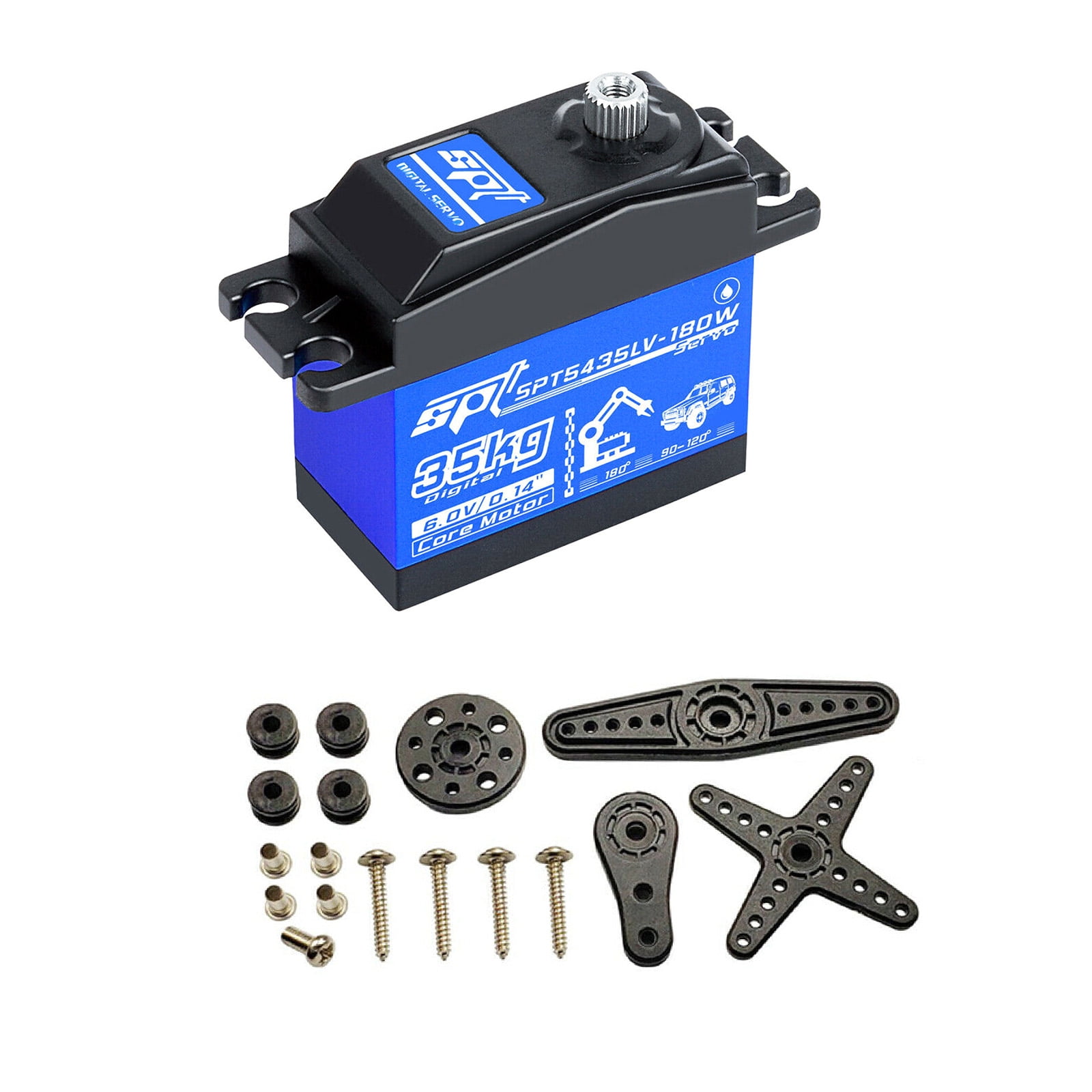 RC Boat Servo Upgrade 35KG SPT Digital, Waterproof, Low Noise, Metal ...