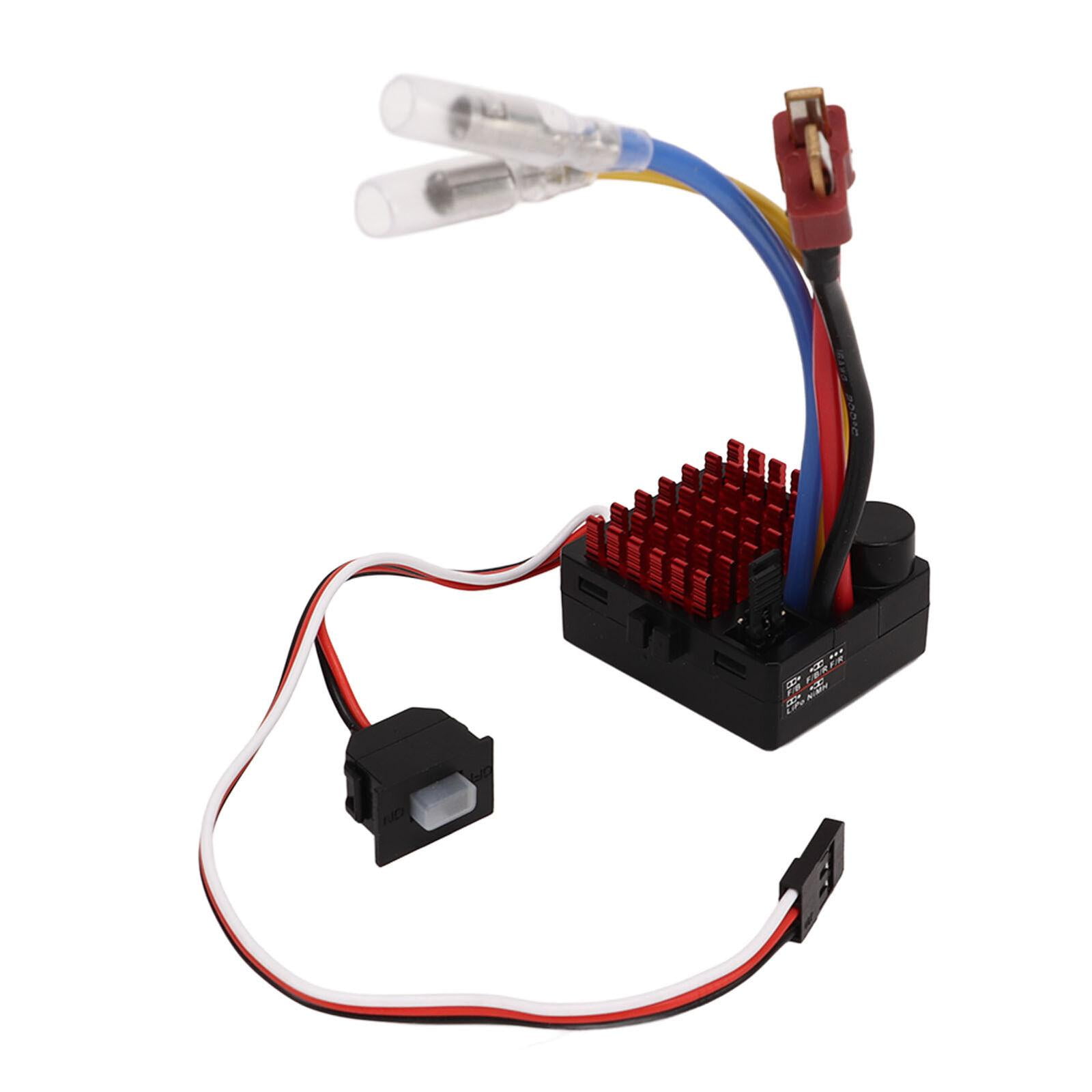 RC Brushed ESC with 3 Modes Forward, Brake, Backward; Adjustable ...