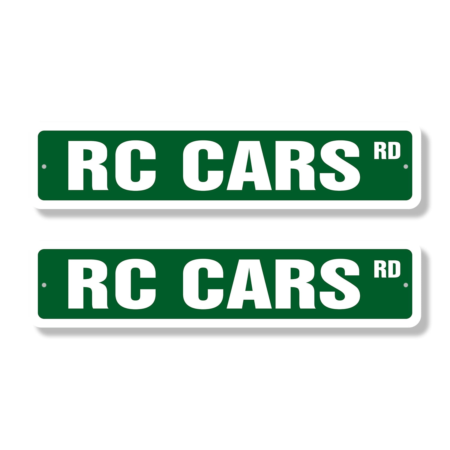 RC CARS Classic Street Sign (2 Pack) hobby model builder race racer ...