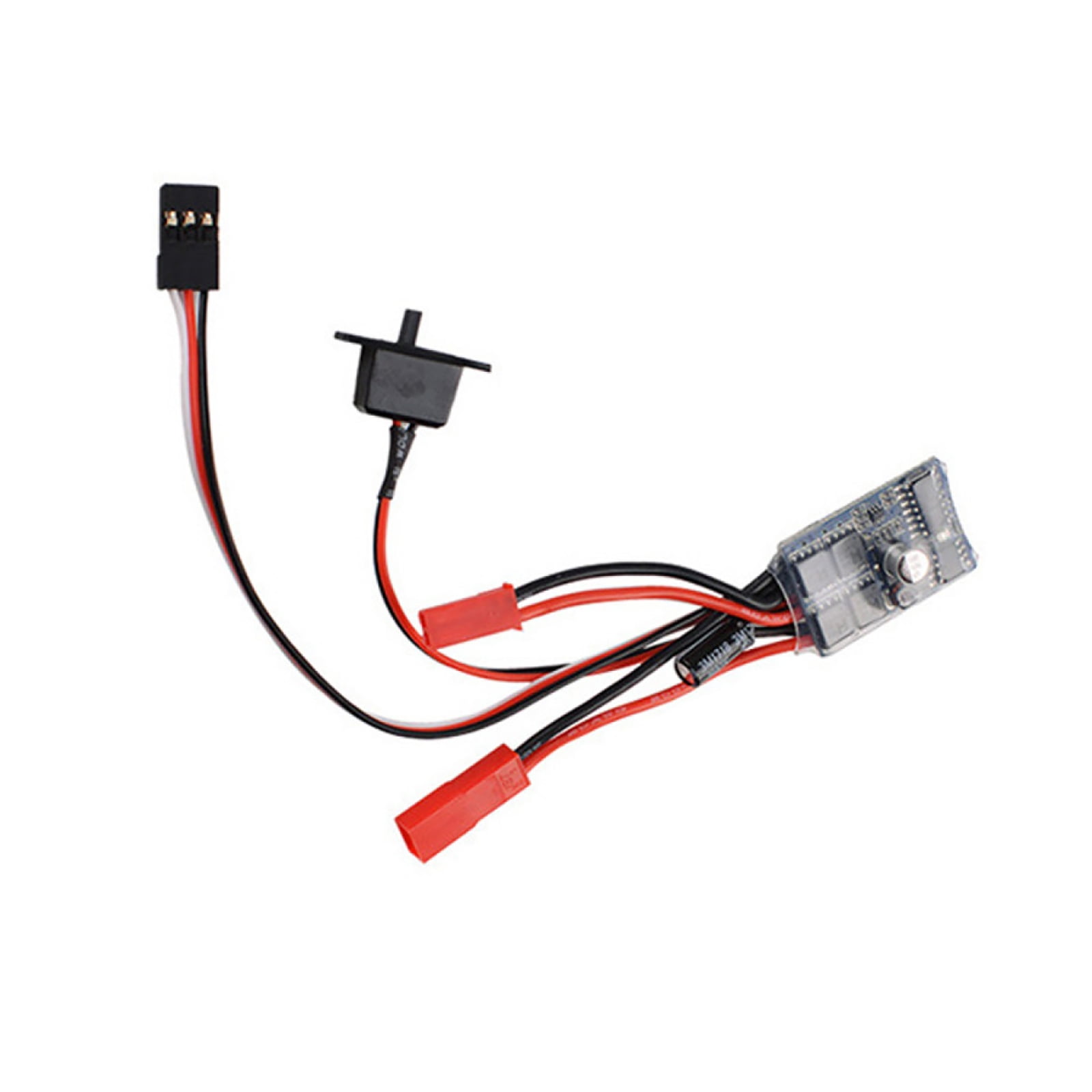 RC Car 10A Brushed ESC Motor Electric Speed Controller Two Way for 1/16 ...