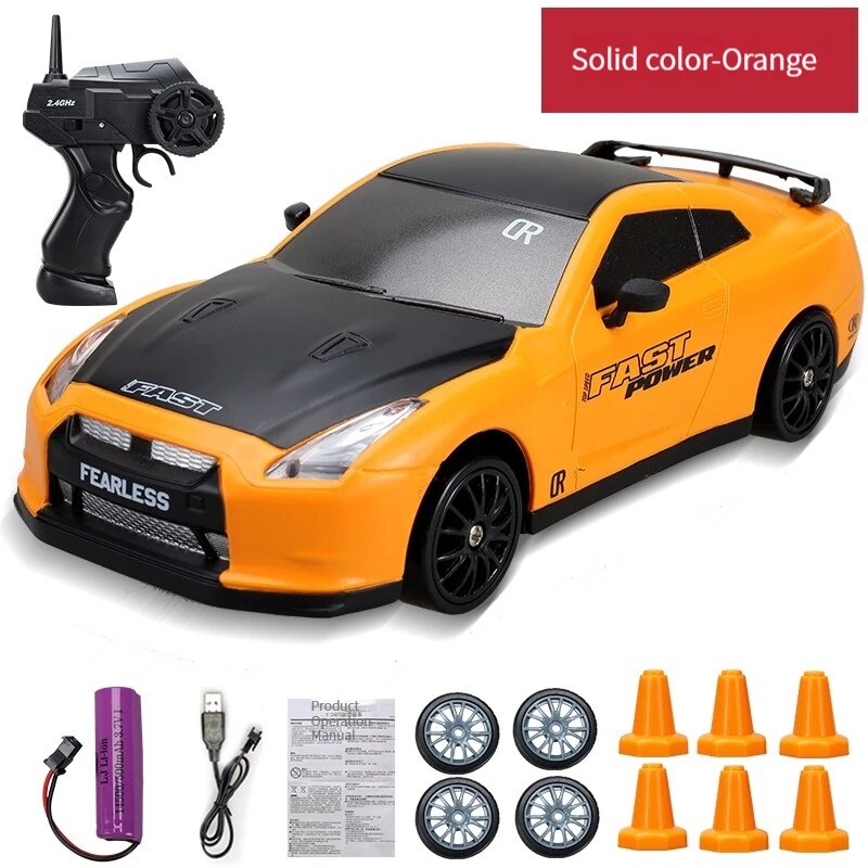 RC Car 2.4G 15km/H 1:24 Four-wheel High Speed Drive Drift Cars Rubber and Drift Two Types of ...