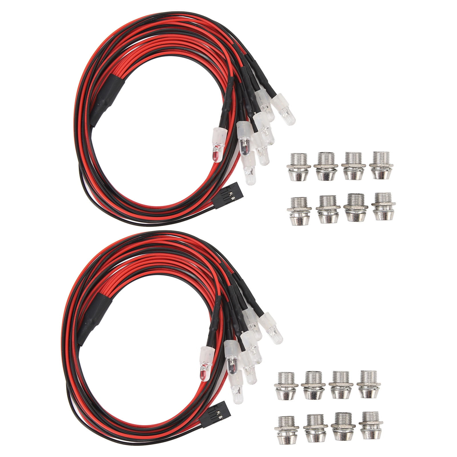 RC Car 5mm 8 LED Light Kit 4 White Light and 4 Red Light for Traxxas ...
