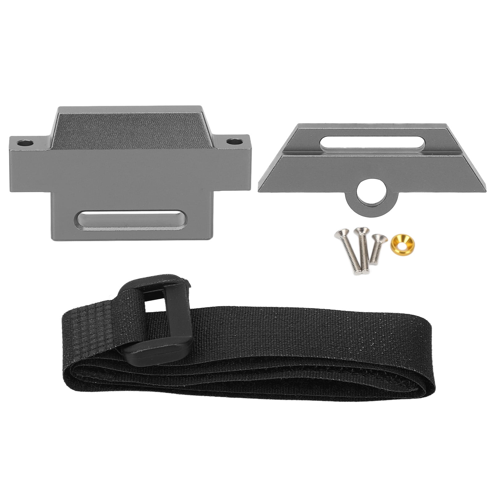 RC Car Battery Plate Aluminum Alloy Battery Holder Mount with Strap for ...