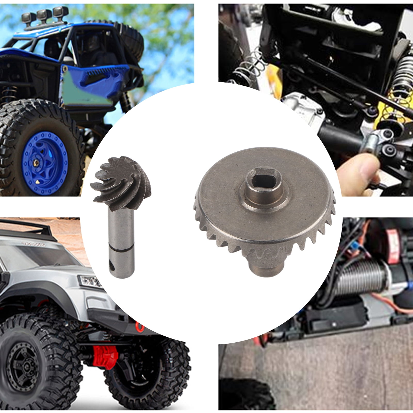 RC Car Bevel Gear Part Accessory, Stainless Steel Heavy Duty Bevel Gear ...