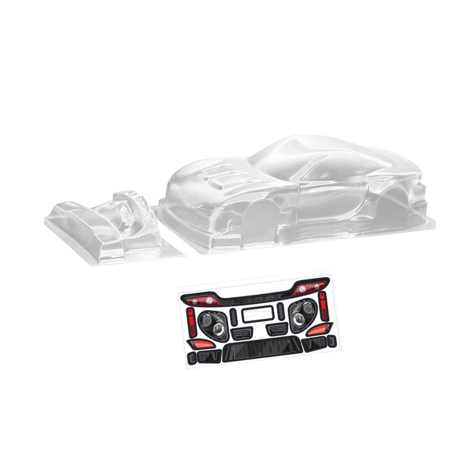 RC Car Body, RC Car Body Shell, with Stickers DIY RC Truck Cab PC Clear ...