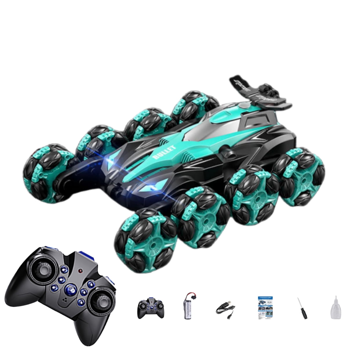 RC Car Drift Stunt Trucks Remote Control Hobby 8 Wheels Truck Off Road ...