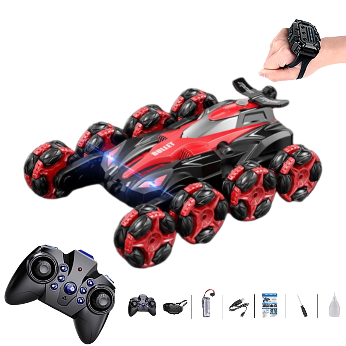 RC Car Drift Stunt Trucks Remote Control Hobby 8 Wheels Truck Off Road ...