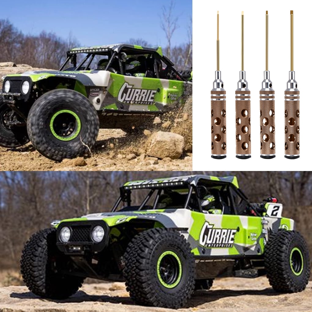 RC Car & Drone Tool Kit - 4-Piece Black Yellow Titanium Hollow Handle ...