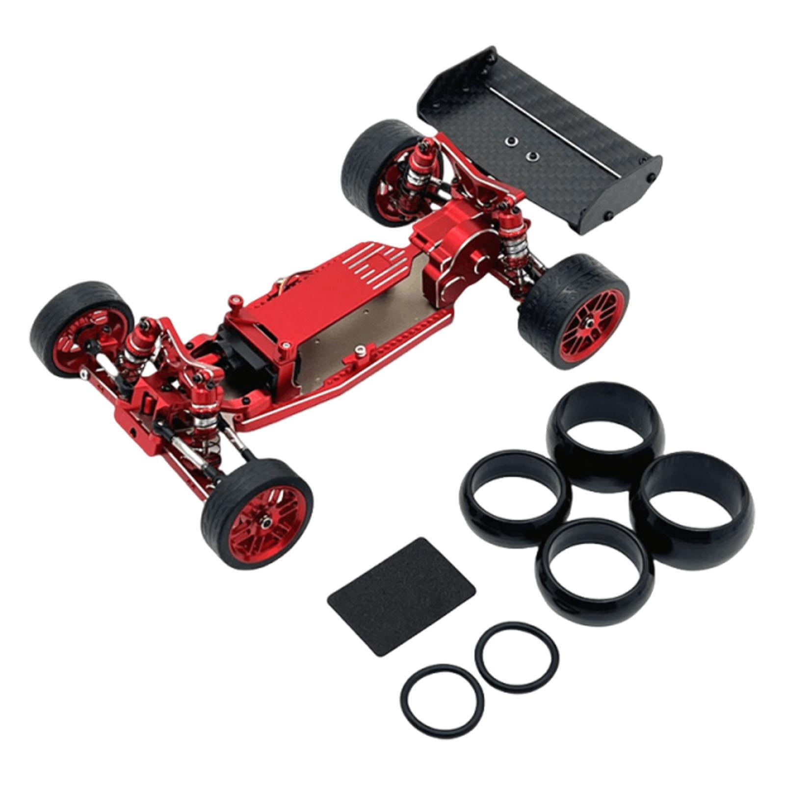 RC Car Frame Chassis Kit Aluminum Carbon Fiber Material for 1/24 244016 ...