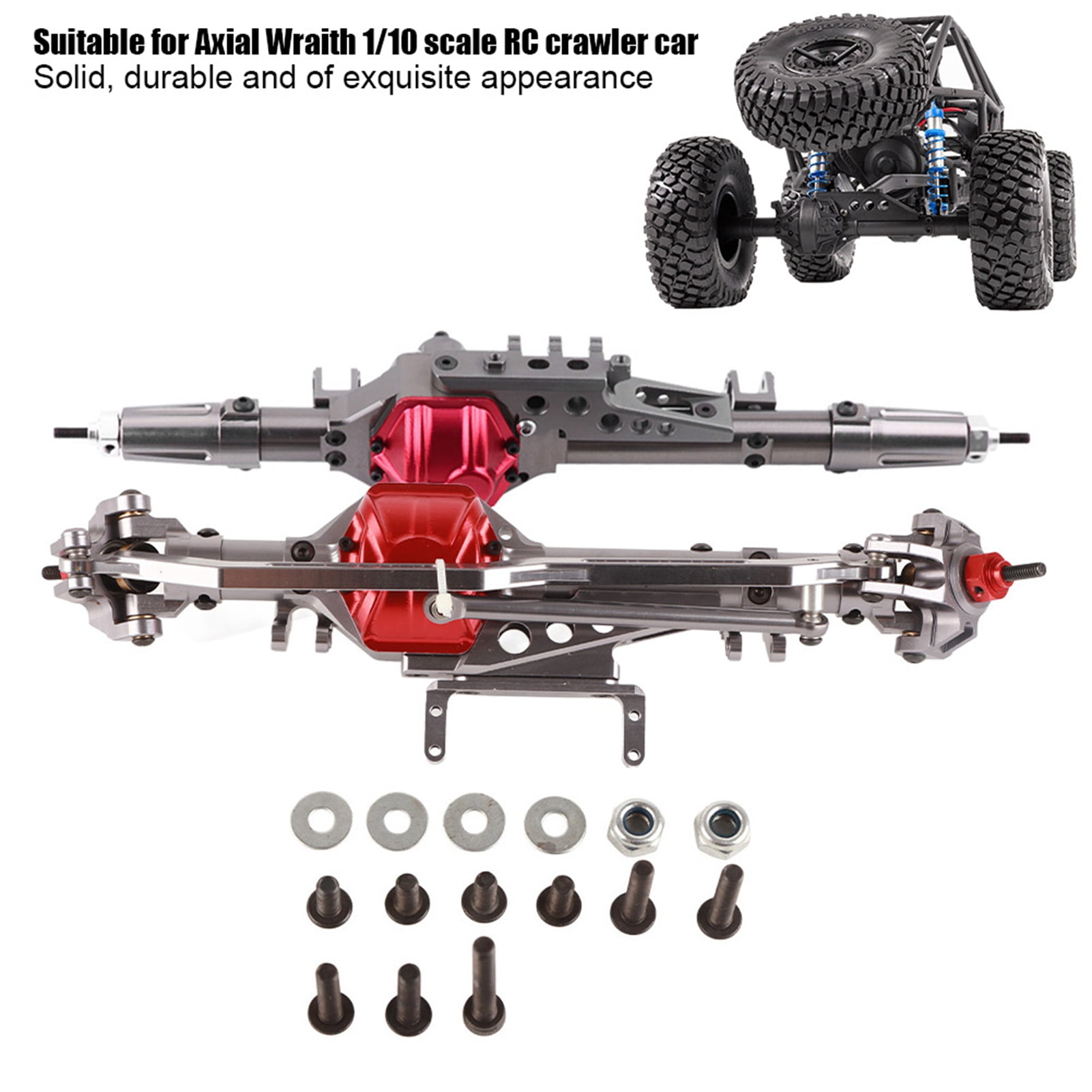 RC Car Front Rear Axle, Steel Gears RC Front Rear Axle Exquisite ...