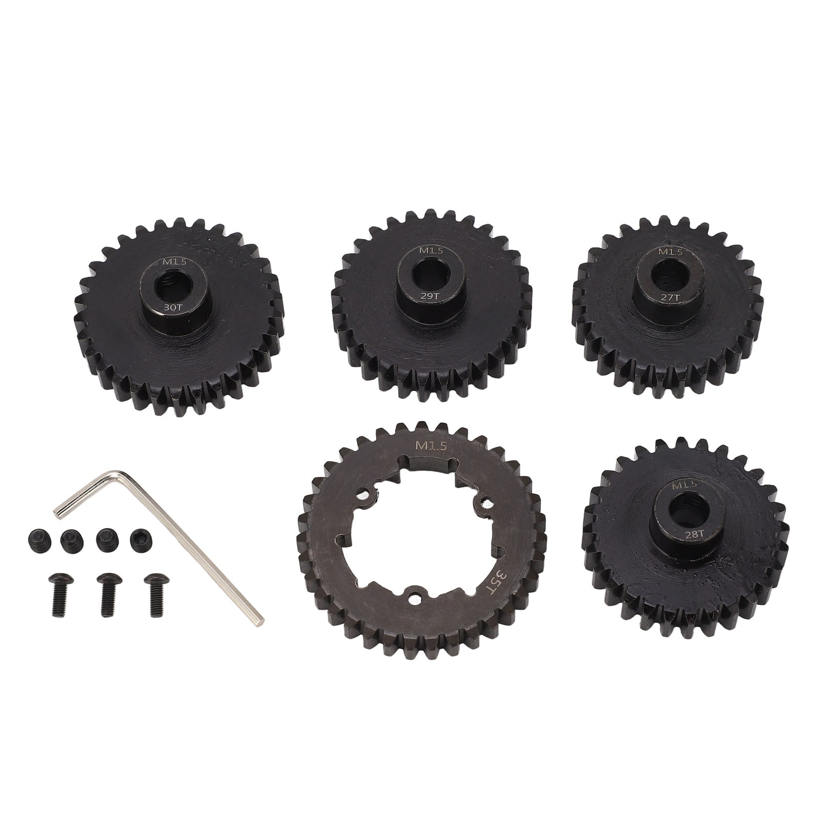 RC Car Gear Set 35T Main Spur Gear and 27T 28T 29T 30T M1.5 Pinion ...