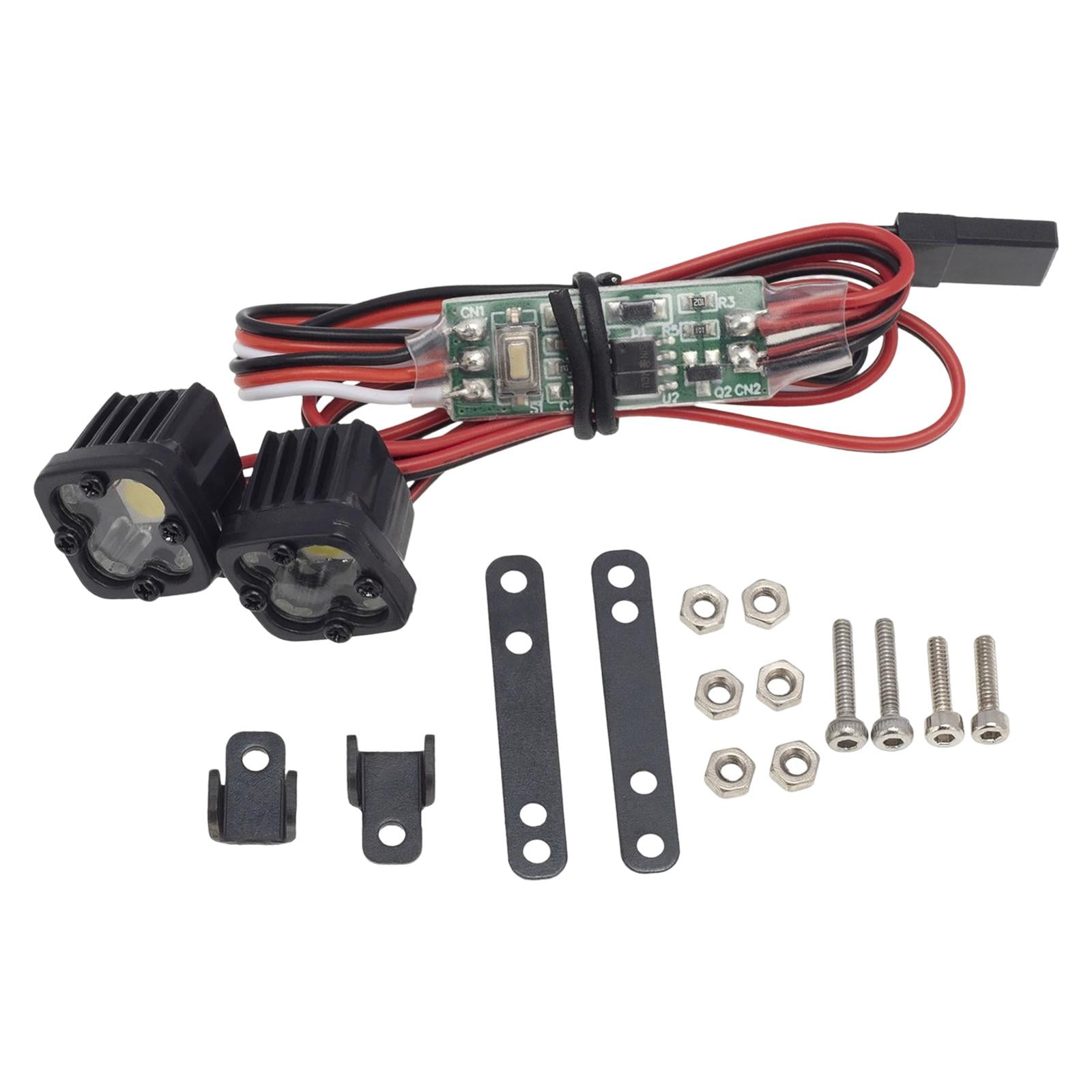 RC Car LED Light Headlights Bright Bumper Roof Lights High Brightness ...