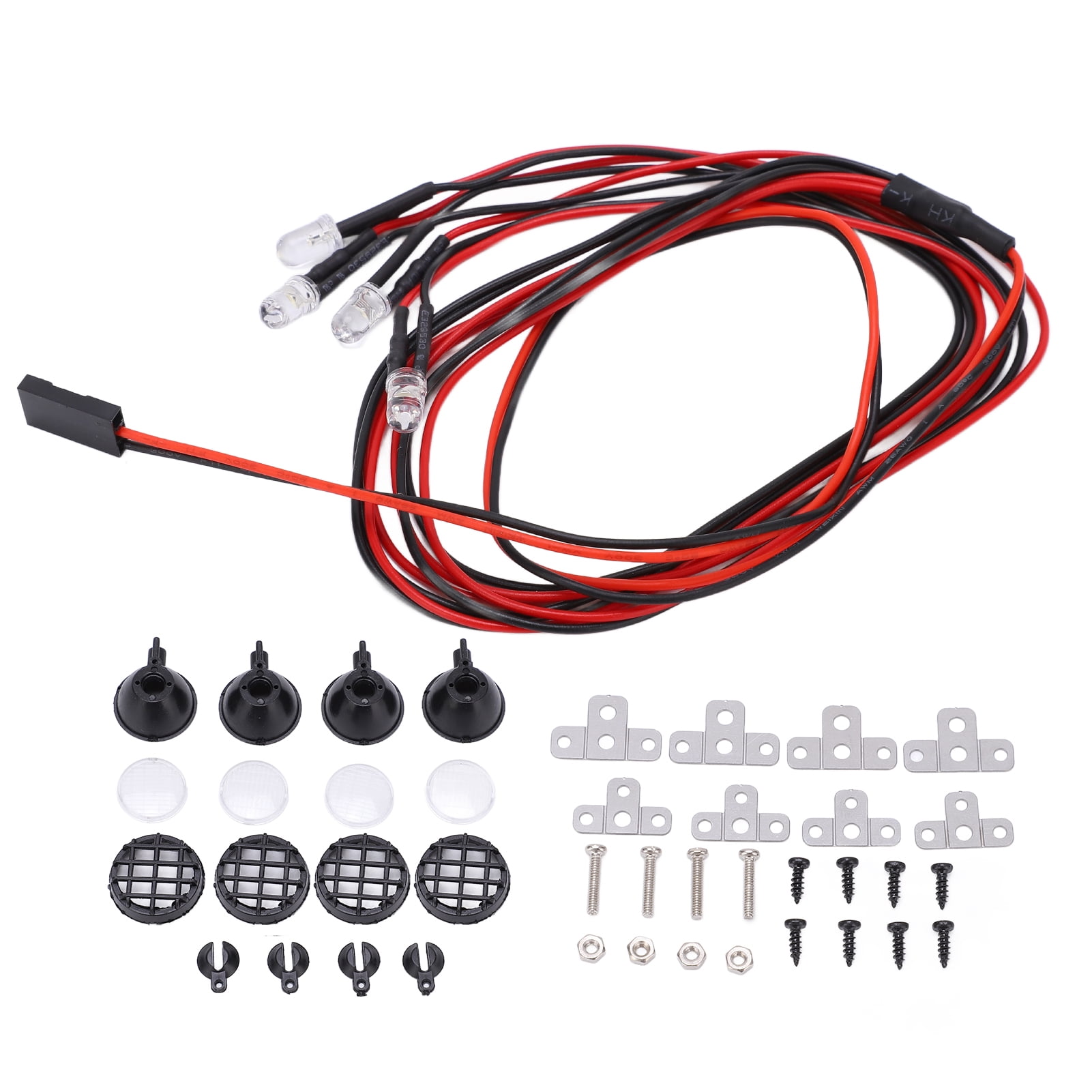 RC Car LED Lights Spotlight Headlight Kit Simulation for 1/10 RC Car ...