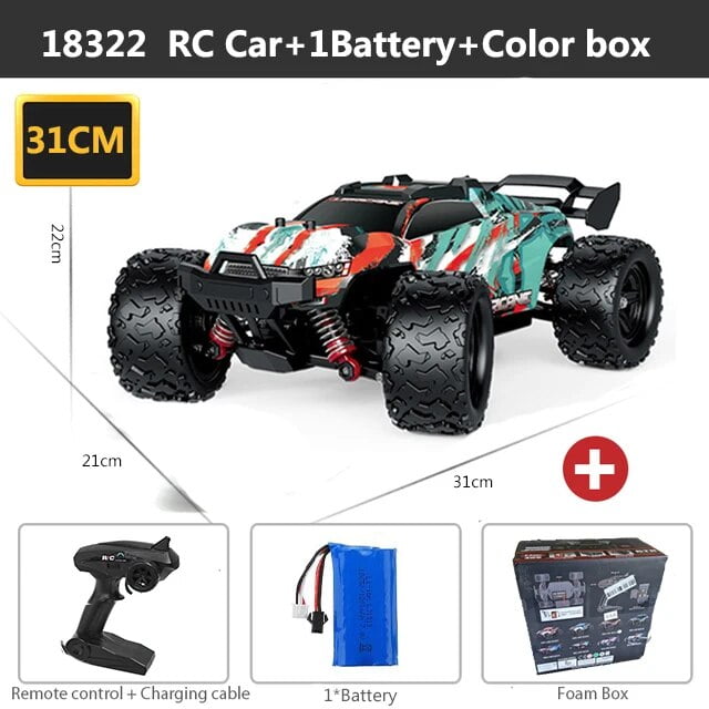 RC Car Model Proportional Control Truck RTR Vehicle HS 18321 18321 1/18 2.4G 4WD 36km/h Outdoor ...