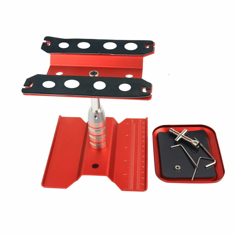 RC Car Repair Station Work Stand w/Screw Tray Tool 360° Rotate Lift For ...