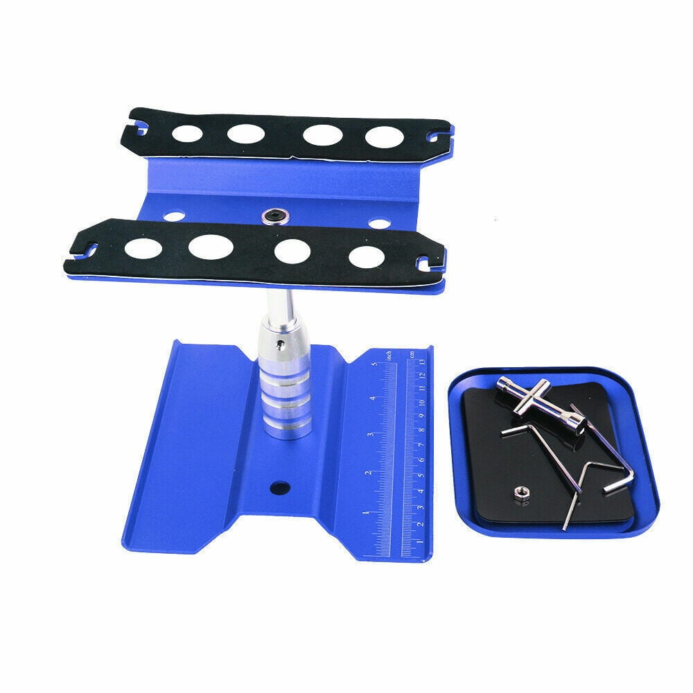 RC Car Repair Station Work Stand w/Screw Tray Tool 360° Rotate Lift For ...