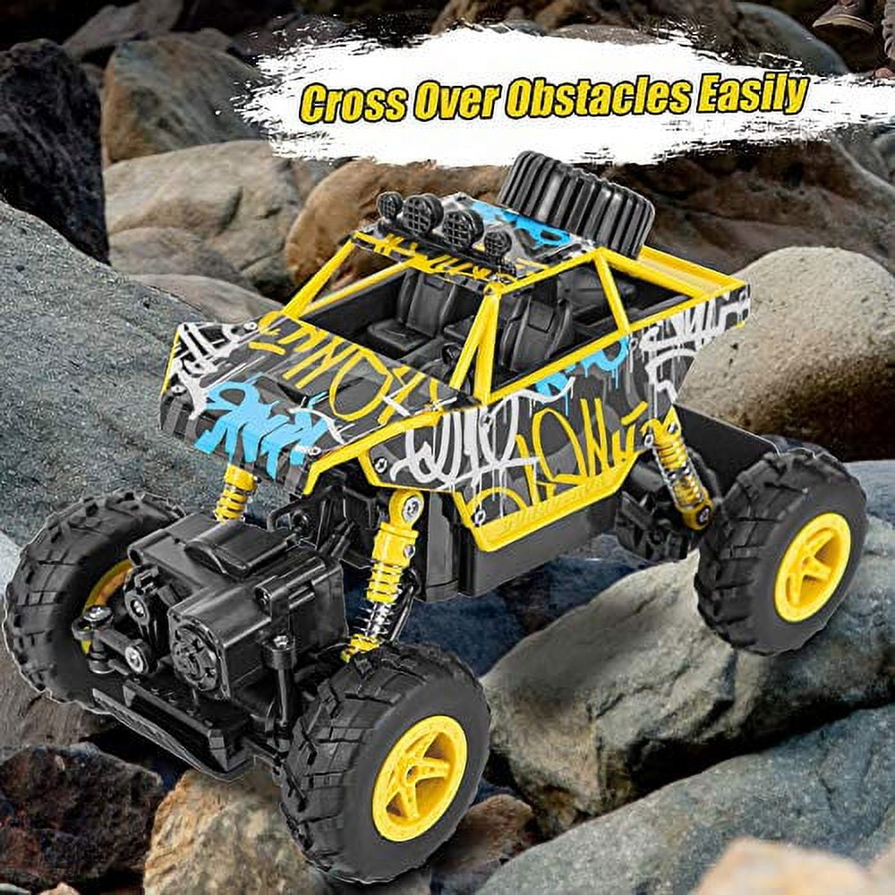 RC Car Rock Crawler Monster Truck, 2.4Ghz 4WD Off Road RC Crawler ...