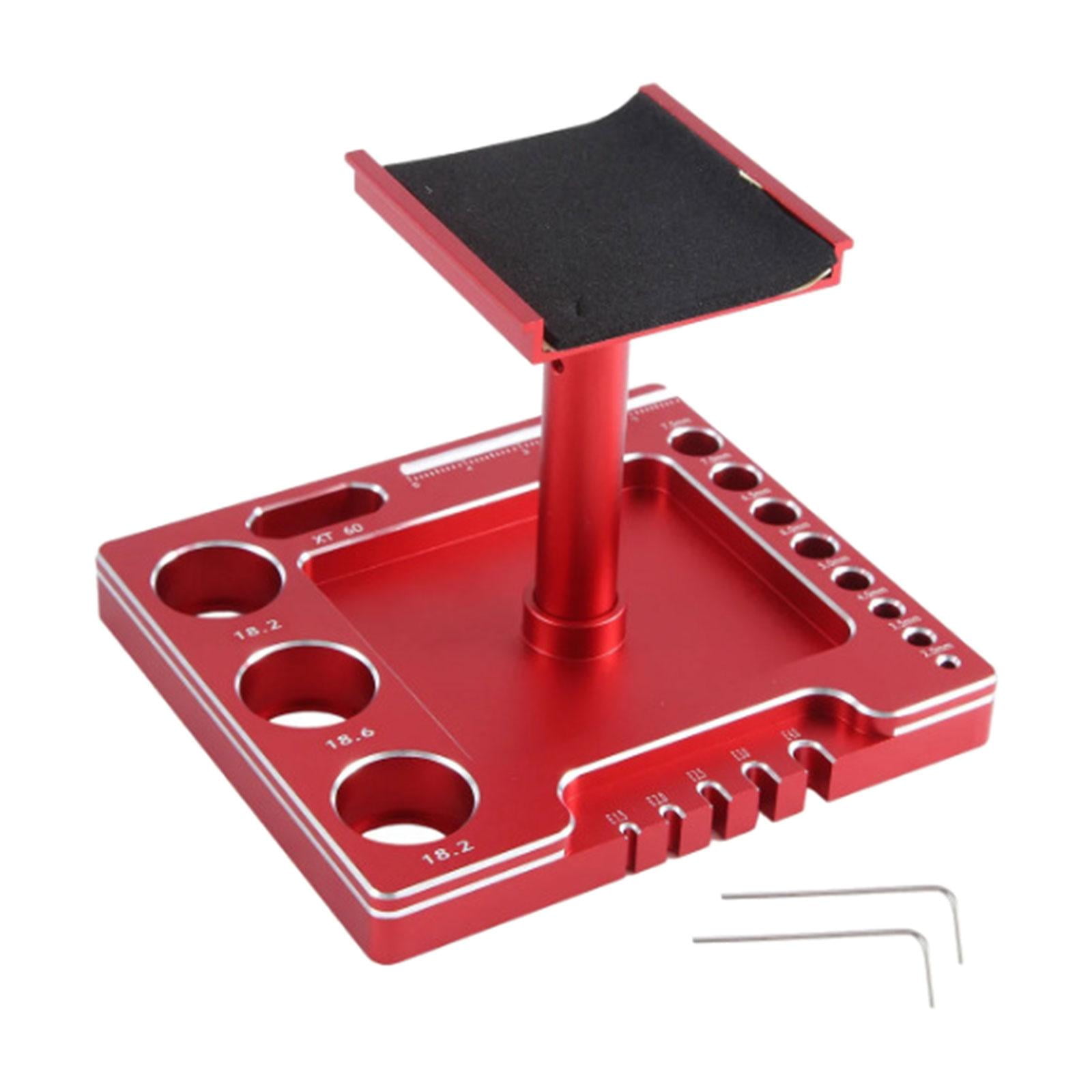 RC Car Stand Repair Stand with Base Wrench 360 Degree Rotation Lift Platform Repair Workstation ...