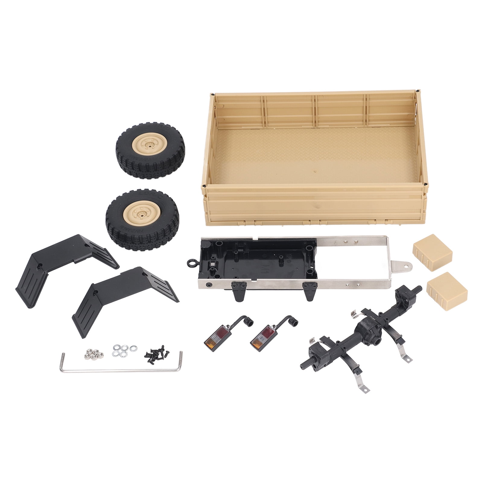 RC Car Trailer Remote Control Cargo Carrier for P06 Unimog Model RC Car ...